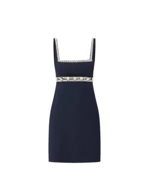 Veronica Beard Lunette Beaded Mini Dress
