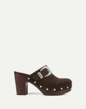 Veronica Beard Larken Platform Clog - Espresso