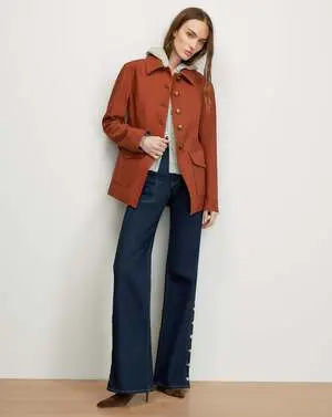 Veronica Beard Laramie Removable-collar Dickey Jacket