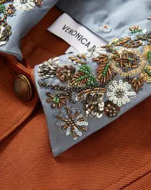 Veronica Beard Laramie Removable-collar Dickey Jacket