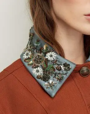 Veronica Beard Laramie Removable-collar Dickey Jacket