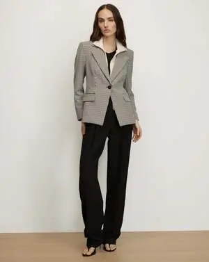 Veronica Beard Healy Houndstooth Dickey Jacket