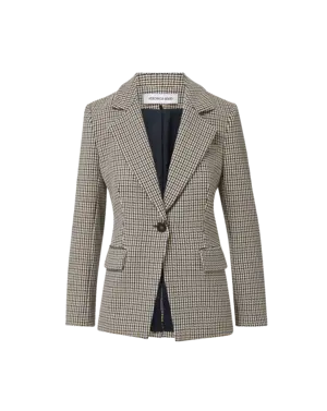 Veronica Beard Healy Houndstooth Dickey Jacket