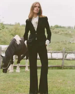 Veronica Beard Healy Suede Dickey Jacket