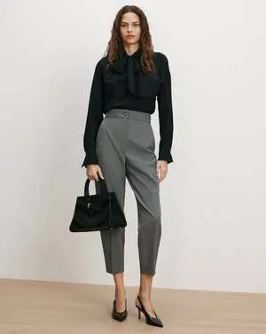Veronica Beard Caven Slim Cropped Pant
