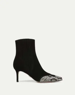 Veronica Beard Lisa Western Mid-heel Ankle-boot
