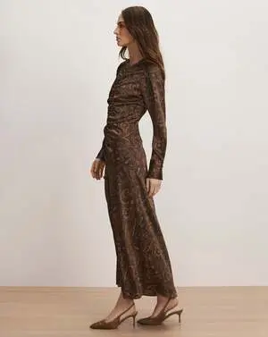 Veronica Beard Irma Stretch-silk Midi Dress