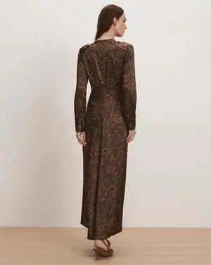 Veronica Beard Irma Stretch-silk Midi Dress