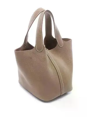 Hermès 2025 Clemence Picotin Lock 18 Handbag - Brown