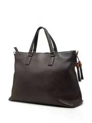 Gucci 2000-2015 Calfskin Bamboo Tassel Satchel