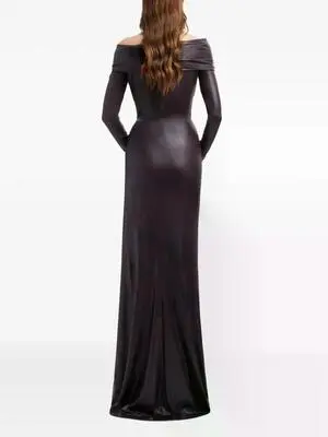 Elie Saab Off-the-shoulder Draped Maxi Dress