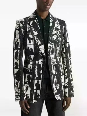 Givenchy Fitted Jacket In Cotton With Photographic Negative