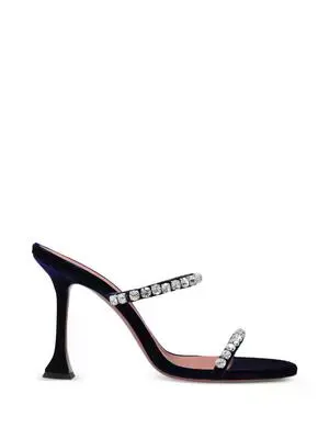 Amina Muaddi Gigi Crystal-embellished Sandals - Blue
