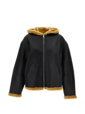 HALFBOY Reversible Hooded Shearling Jacket