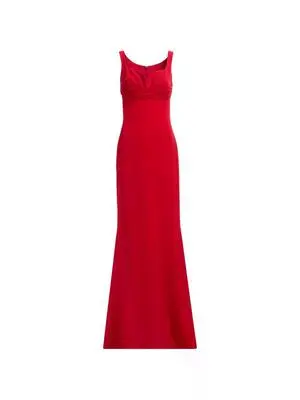 Elie Saab Ruched-bodice Maxi Dress