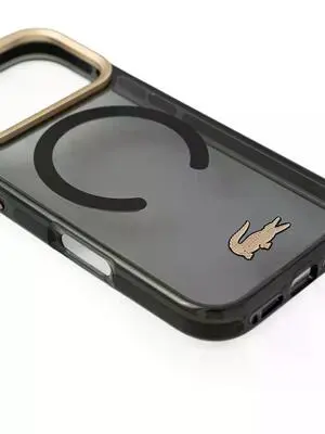 Lacoste Logo-plaque Translucent Iphone Case - Grey