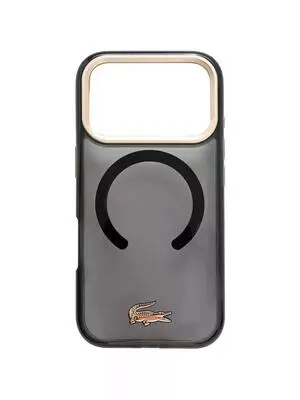 Lacoste Logo-plaque Translucent Iphone Case - Grey