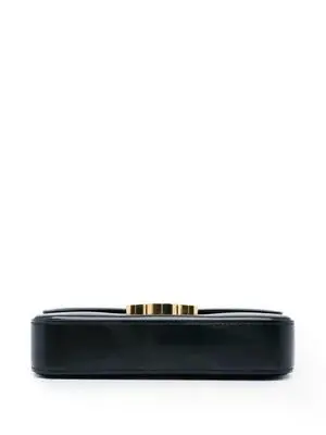 Celine 2021 Shiny Calfskin Triomphe Claude Shoulder Bag