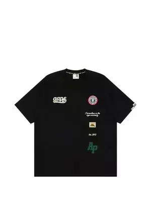 AAPE BY *A BATHING APE Aapeunvs Embroidered-logo T-shirt