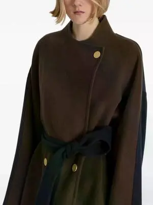 Alberta Ferretti Belted Double-breasted Coat