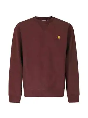 Carhartt Work In Progress American Script Sweatshirt - Red