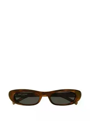Saint Laurent Tortoiseshell-effect Cat-eye Sunglasses - Brown