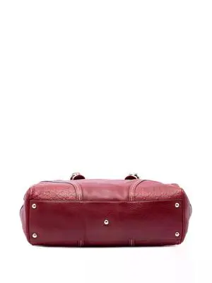 Gucci 2016-2026 Guccissima Trimmed Calfskin Signoria Tote Bag - Red