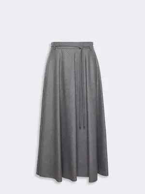 Max Mara Flared Cashmere Foule Skirt