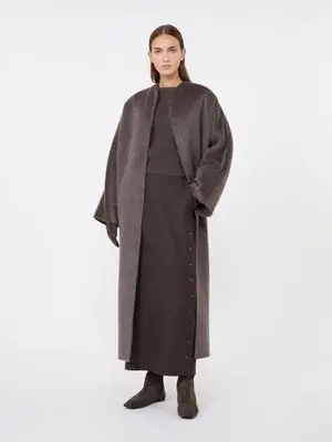 Max Mara Long Felted Wool Skirt
