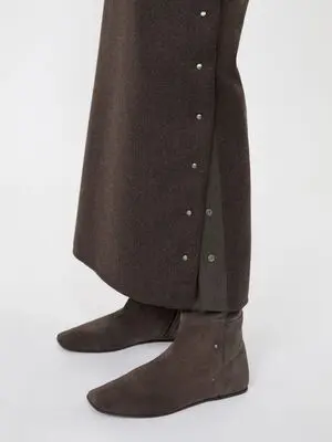 Max Mara Long Felted Wool Skirt