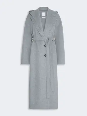 Max Mara Oversized Pure Wool Coat - Medium Grey