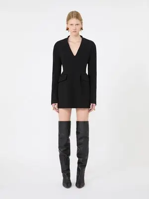 Max Mara Stretch Viscose-blend Hourglass Dress