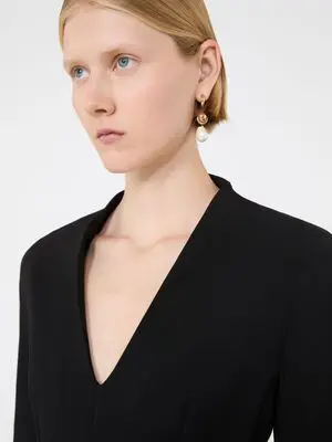 Max Mara Stretch Viscose-blend Hourglass Dress