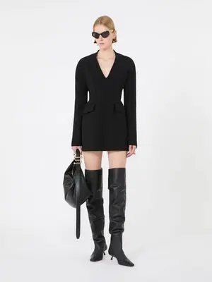Max Mara Stretch Viscose-blend Hourglass Dress