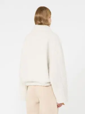 Max Mara Short Furry Jersey Jacket