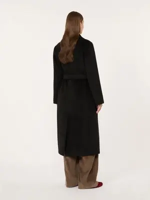 Max Mara Wool And Alpaca Teddy Long Coat