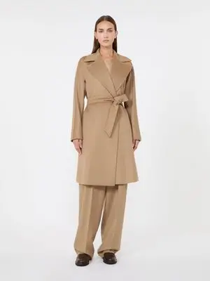 Max Mara Wool Broadcloth Robe Coat