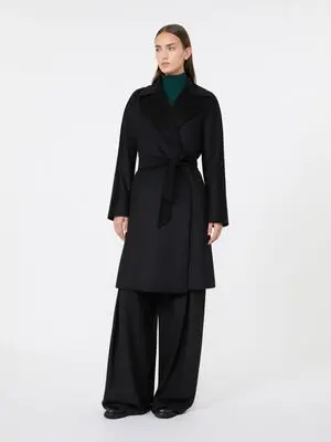Max Mara Wool Broadcloth Robe Coat