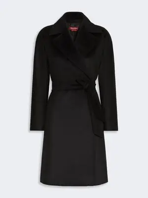 Max Mara Wool Broadcloth Robe Coat