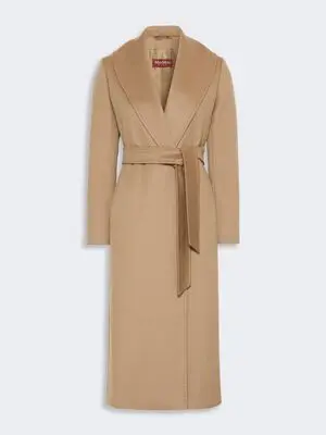 Max Mara Wool Wrap Coat - Camel