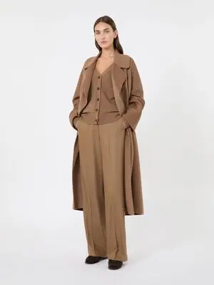 Max Mara Mannish Wool Yarn Cardigan