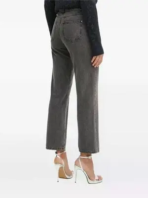 MORGAN Rhinestone-embellished Straight-leg Jeans
