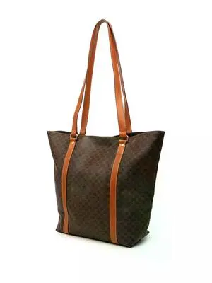 Celine 20th Century Macadam Coated Canvas Tote Bag