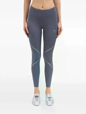 Adidas By Stella McCartney Logo-print Performance Leggings - Blue