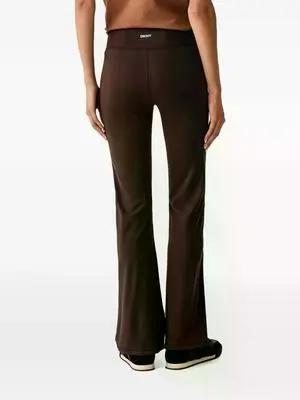 Dkny Logo-print Flared Trousers