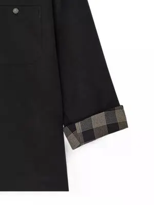 Givenchy Couture Seam Overshirt In Cotton With Checked Reverse