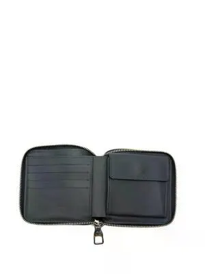 LOUIS VUITTON 2000-2026 Monogram Denim Watercolor Hickory Stripes Compact Wallet On Strap Small Wallets