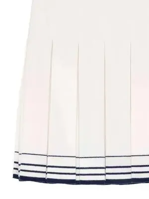 SHUSHU/TONG Pleated Kint Skirt - Neutrals