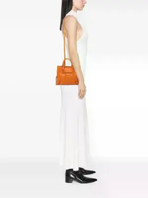 Balenciaga 2018-2026 Mini Leather Papier A4 Zip Around Satchel