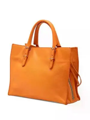 Balenciaga 2018-2026 Mini Leather Papier A4 Zip Around Satchel